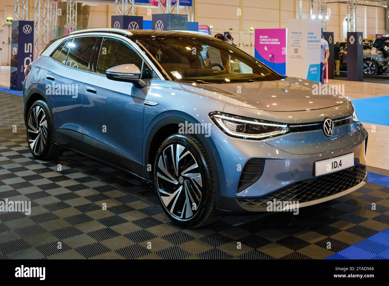 VW ID.4 electric car at ECAR SHOW - Hybrid and Electric Motor Show ...