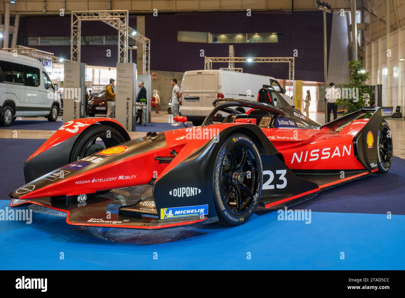 Nissan Formula E electric racing race car at ECAR SHOW - Hybrid and ...