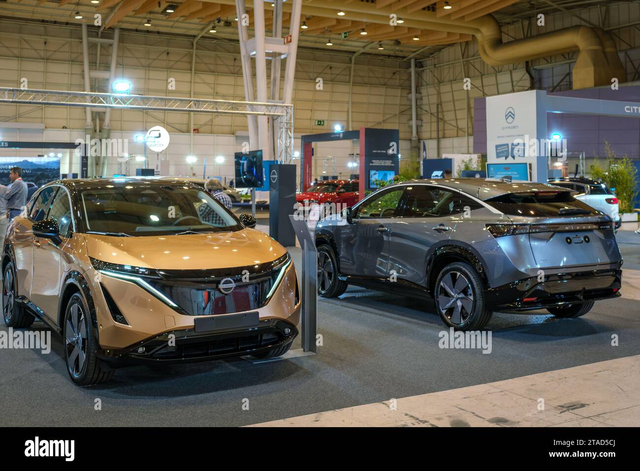 Nissan Ariya electric car at ECAR SHOW - Hybrid and Electric Motor Show ...