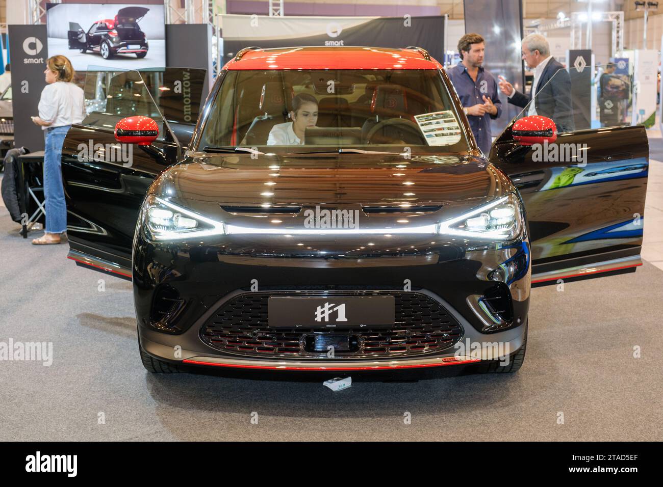 Smart number 1 electric car at ECAR SHOW - Hybrid and Electric Motor ...