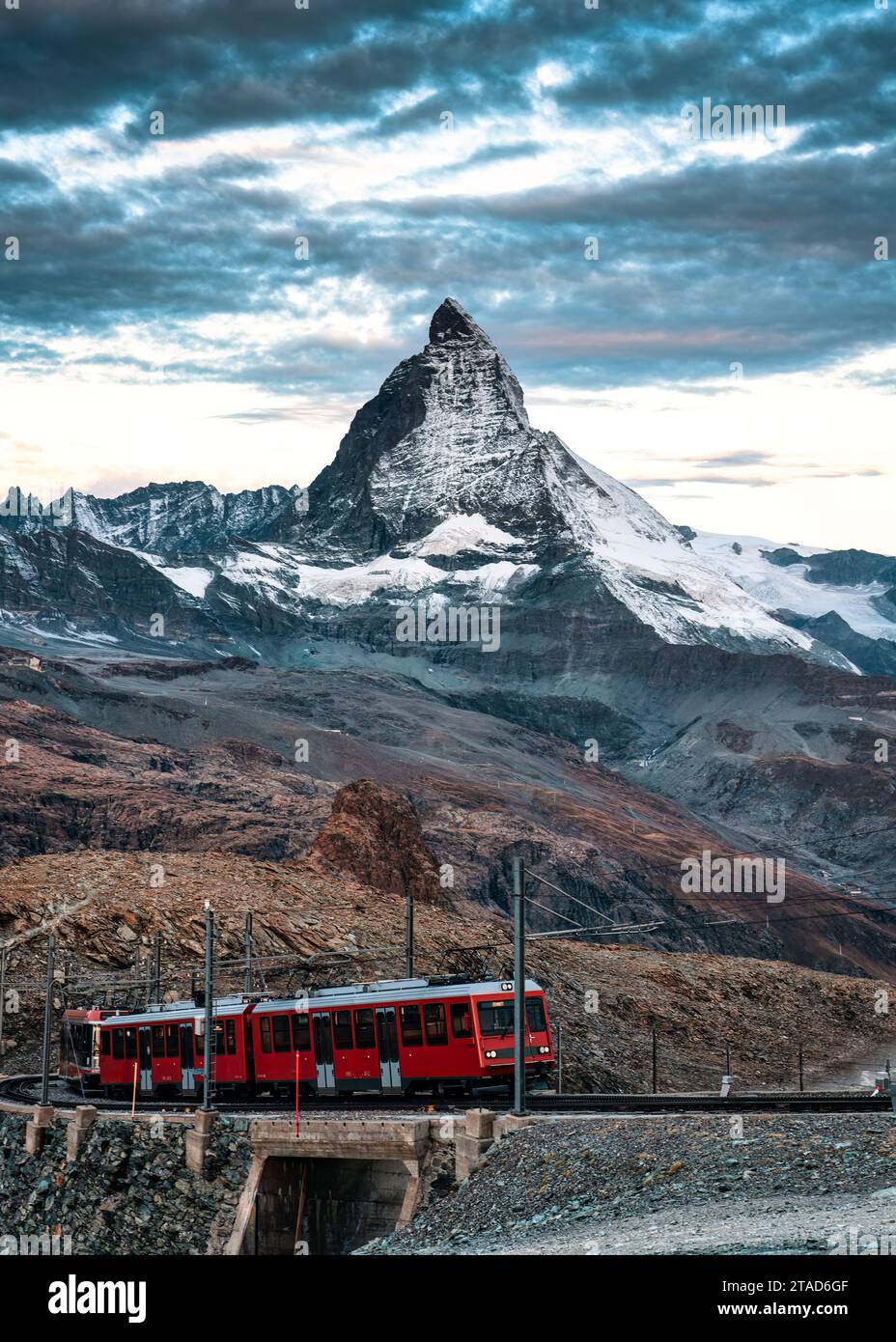 Train gornergrat railway through hi-res stock photography and images ...