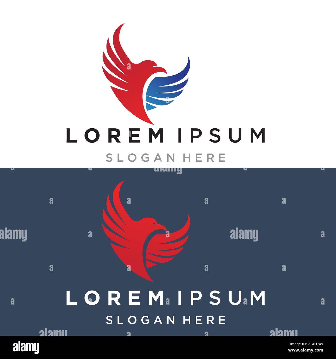 Wing falcon bird Logo Template vector Stock Vector Image & Art - Alamy