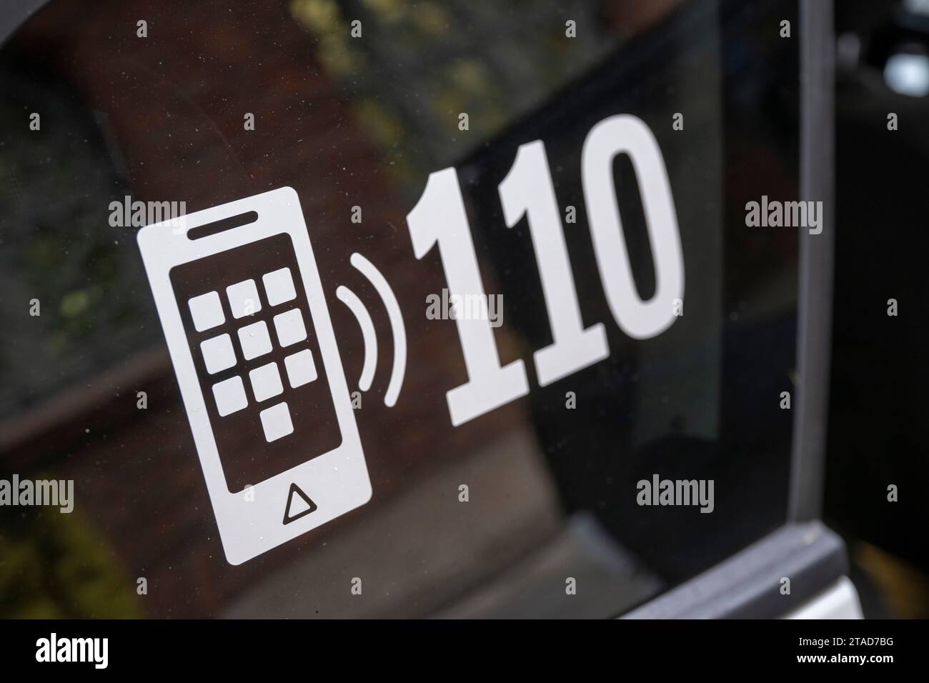 Munich, Germany. 22nd Nov, 2023. The police emergency number (110) is ...