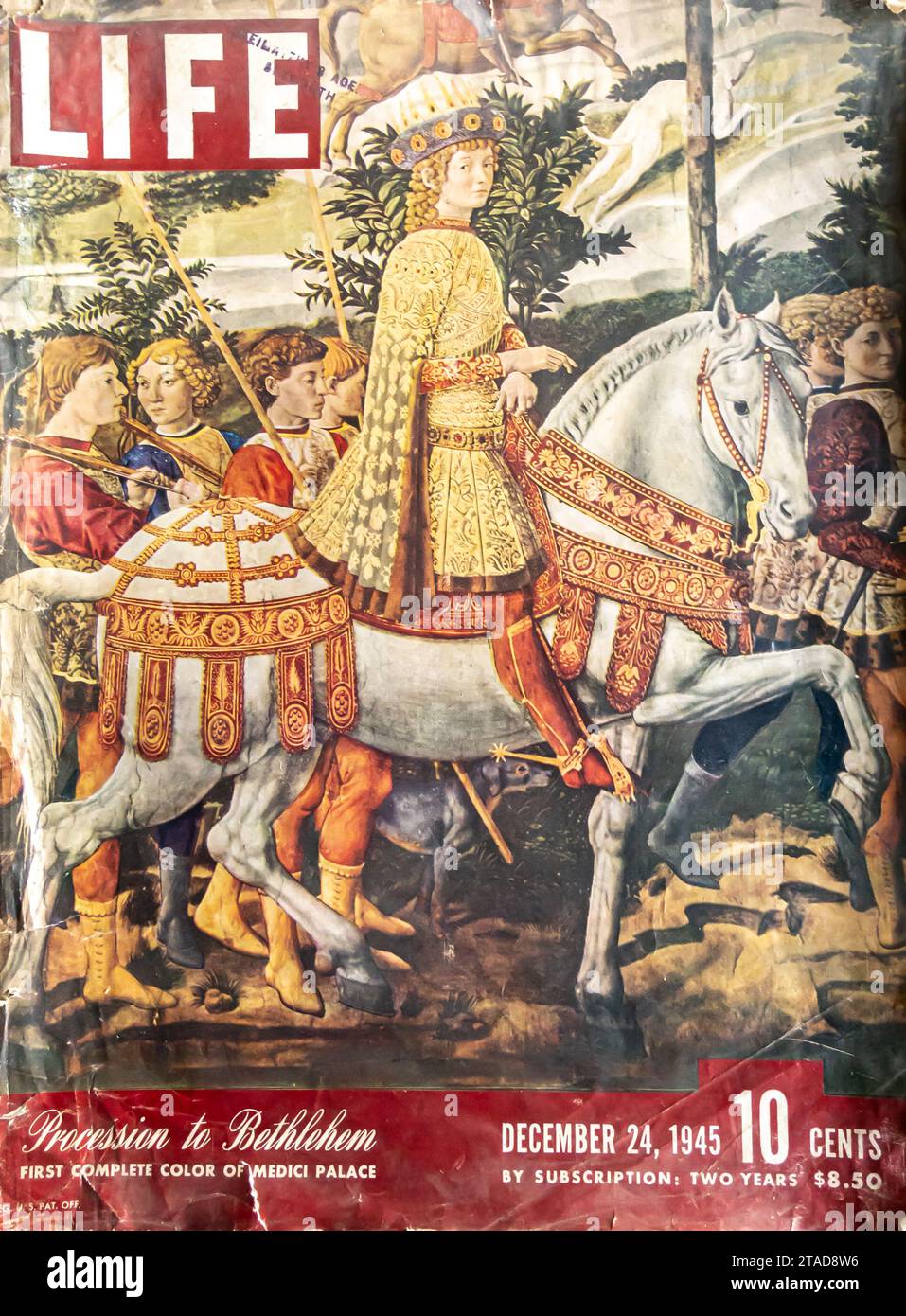 LIFE magazine cover- December 24, 1945 - Procession to Bethlehem Stock ...