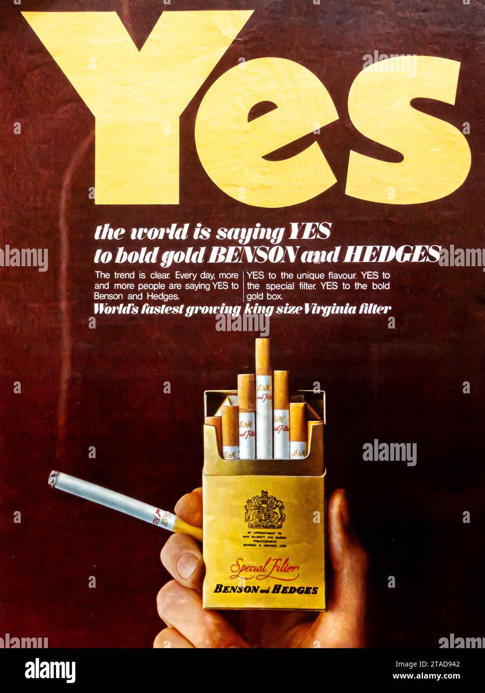 Tobacco advert 60s hi-res stock photography and images - Alamy