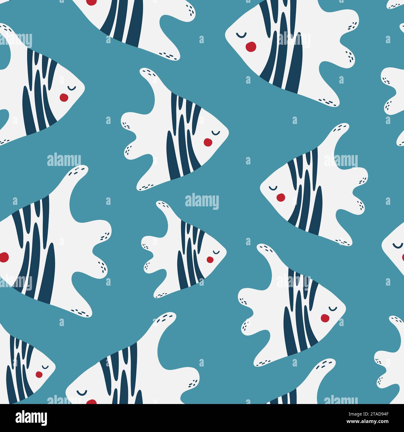 Undersea pattern with creative and colorful fishes. Creative undersea ...