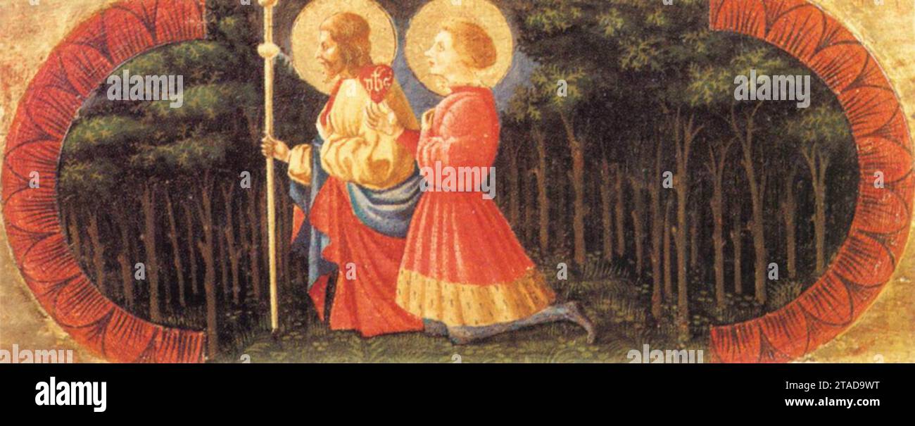 Sts John and Ansano (Quarate predella) 1435-40 by Paolo Uccello Stock ...