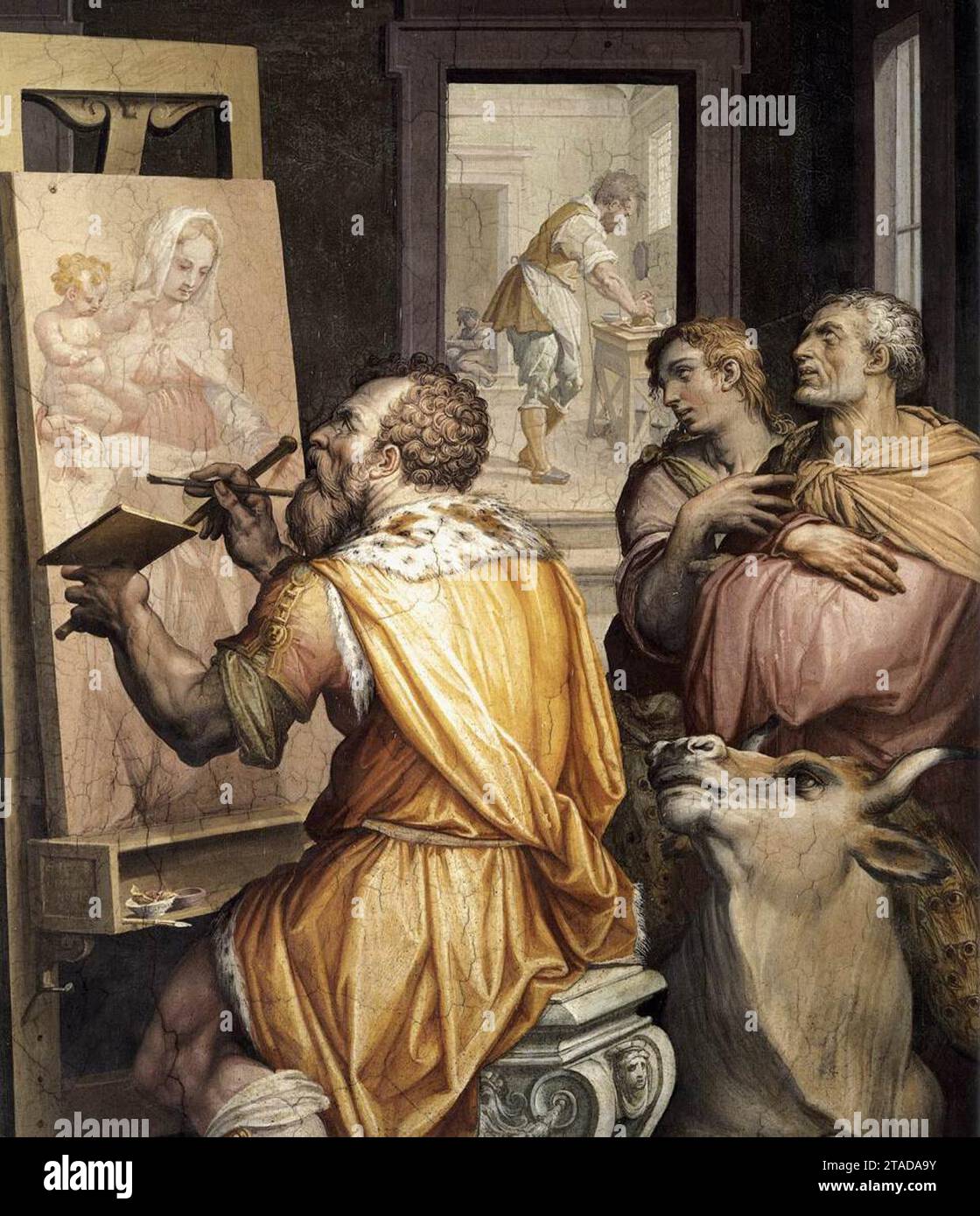St luke painting the virgin vasari hi-res stock photography and images ...
