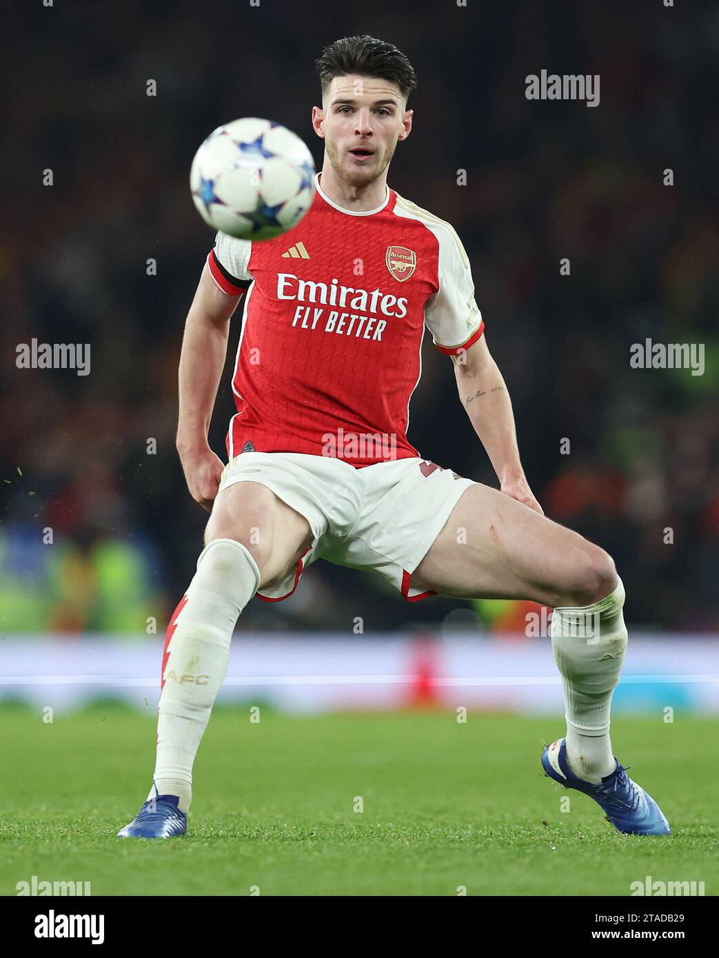 London, UK. 29th Nov, 2023. Declan Rice of Arsenal during the UEFA ...