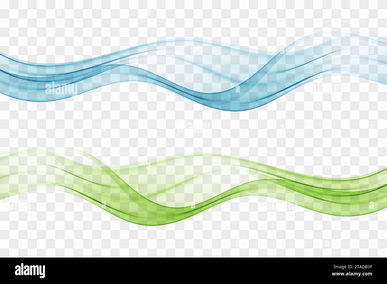 Wave abstract transparent design element. Wave separator set Stock ...