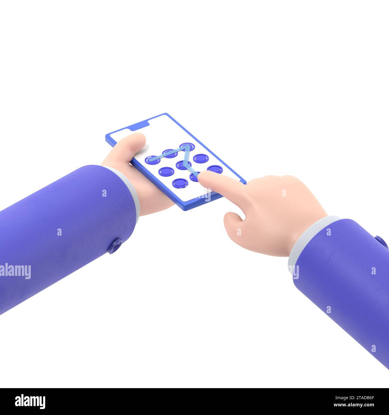 Unlock screen. Smartphone screen. Graphic pattern as a symbol of ...