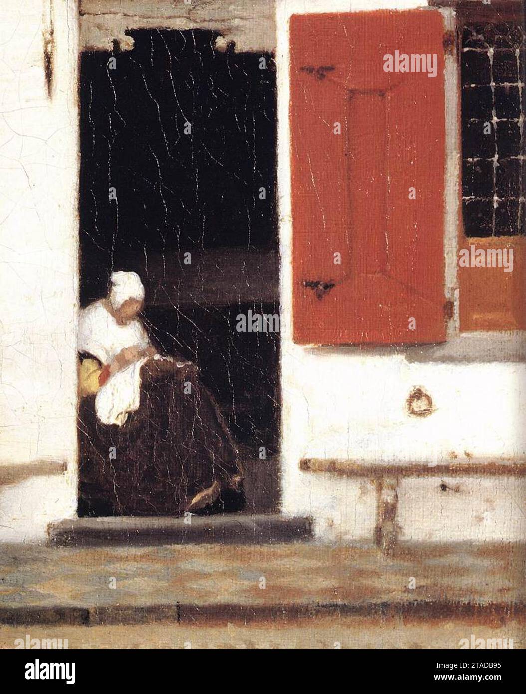 The Little Street (detail) 1657-58 by Johannes Vermeer Stock Photo - Alamy
