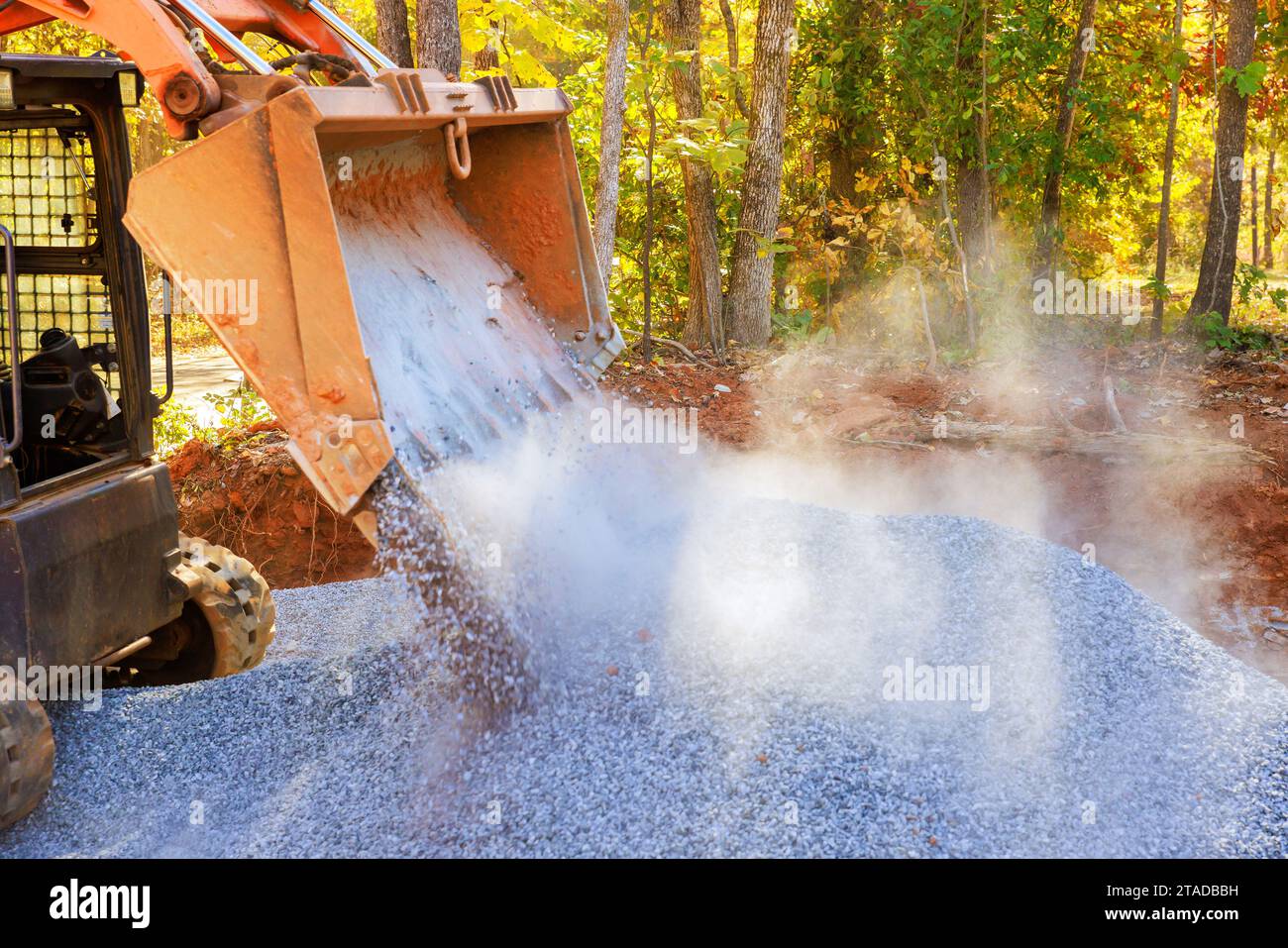 Preparing foundation for new roads requires careful planning by laying ...