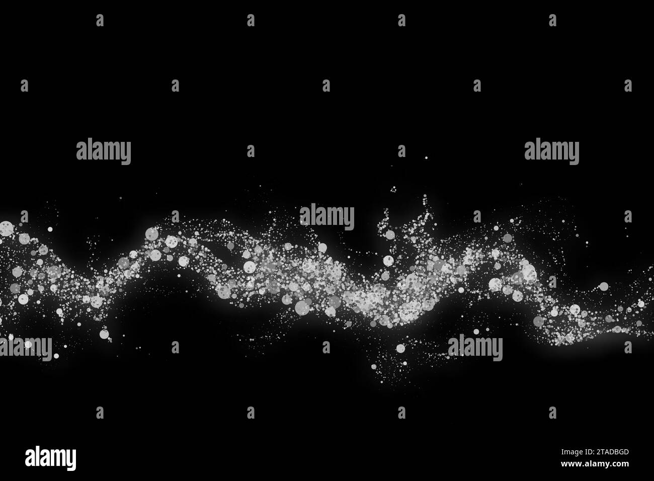 Silver glitter texture on a black background. Abstract silver colored ...