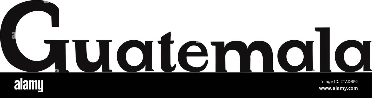 guatemala country lettering Stock Vector Image & Art - Alamy