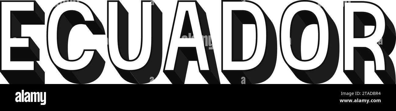 ecuador country lettering Stock Vector Image & Art - Alamy