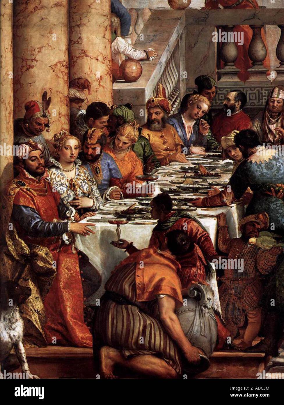 The Marriage at Cana (detail) 1563 by Paolo Veronese Stock Photo - Alamy