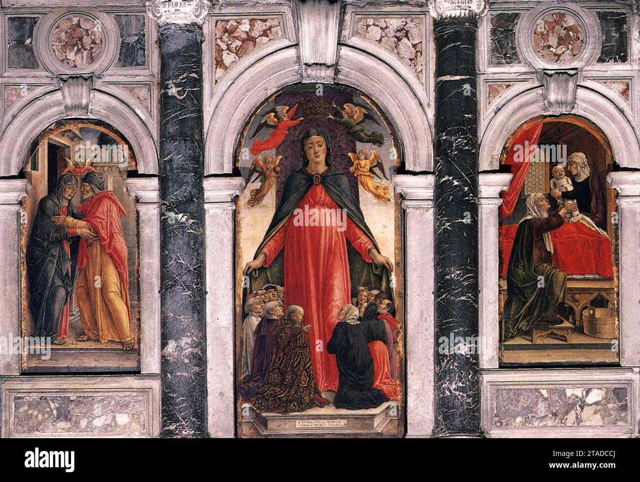 Triptych 1473 by Bartolomeo Vivarini Stock Photo - Alamy