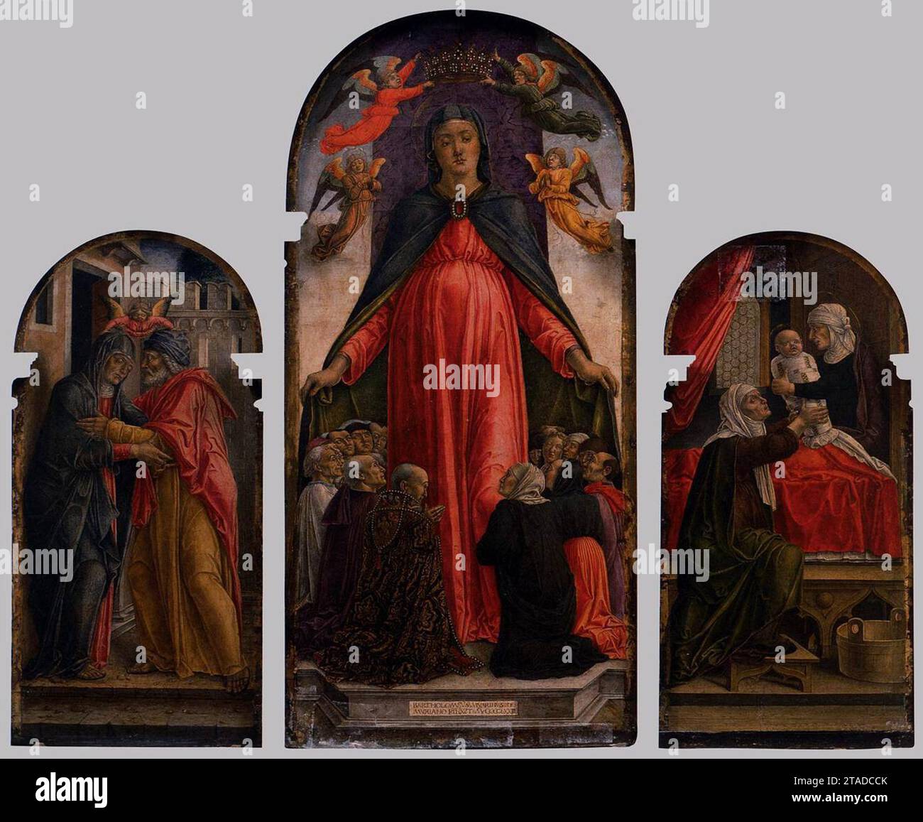 Triptych 1473 by Bartolomeo Vivarini Stock Photo - Alamy
