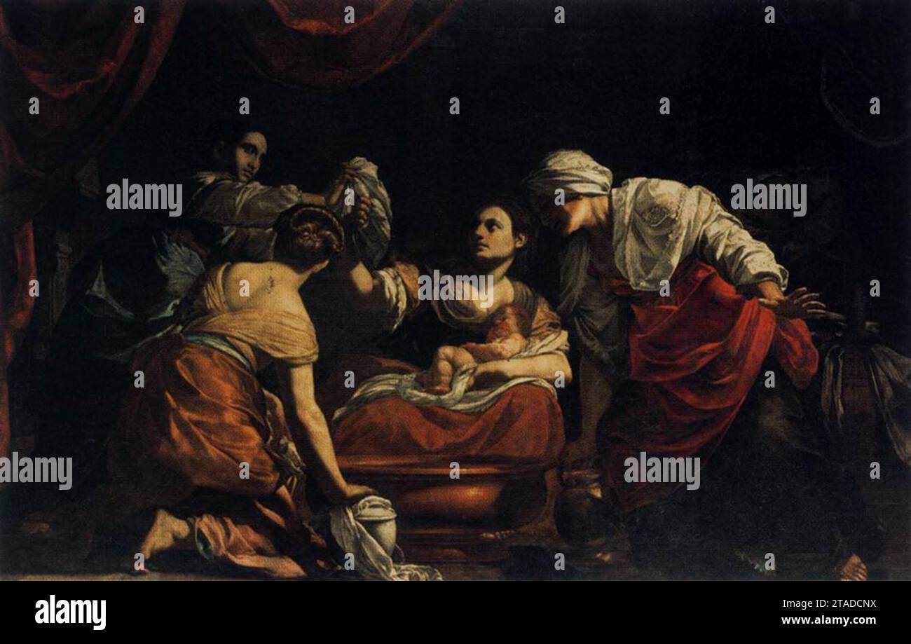 Birth of the Virgin c. 1620 by Simon Vouet Stock Photo - Alamy