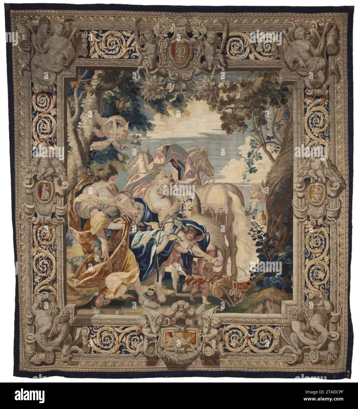Rinaldo Carried to Armida's Enchanted Chariot c. 1633 by Simon Vouet ...