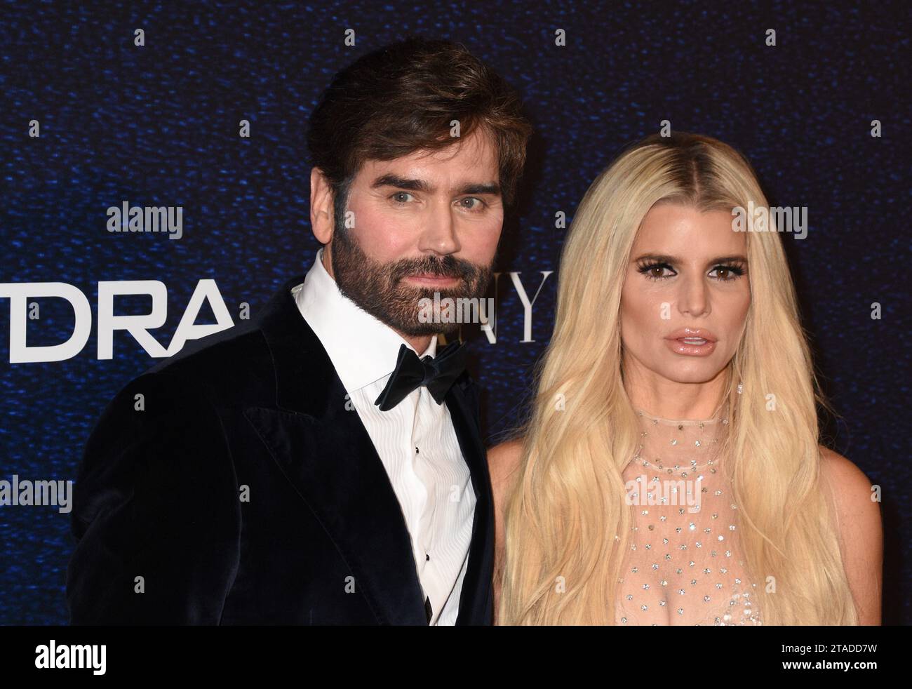 New York, NY, USA. 29th Nov, 2023. Michael Atmore and Jessica Simpson ...