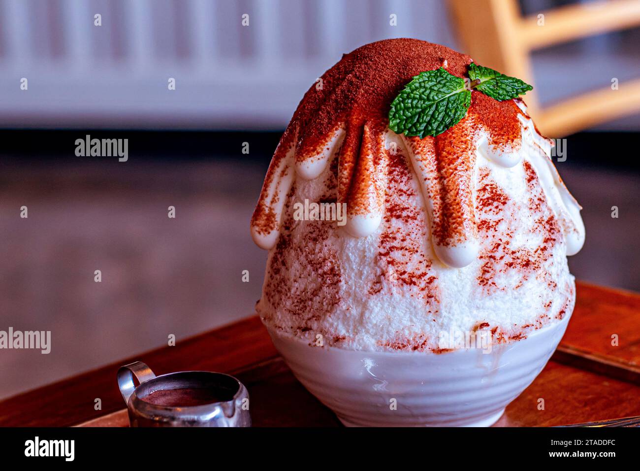 Korean Dessert Chocolate Bingsu Ice Snow Stock Photo - Alamy