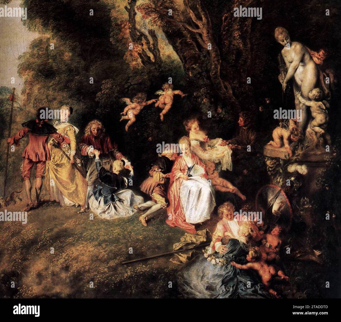 Pilgrimage to Cythera (detail) 1717 by Jean-Antoine Watteau Stock Photo ...