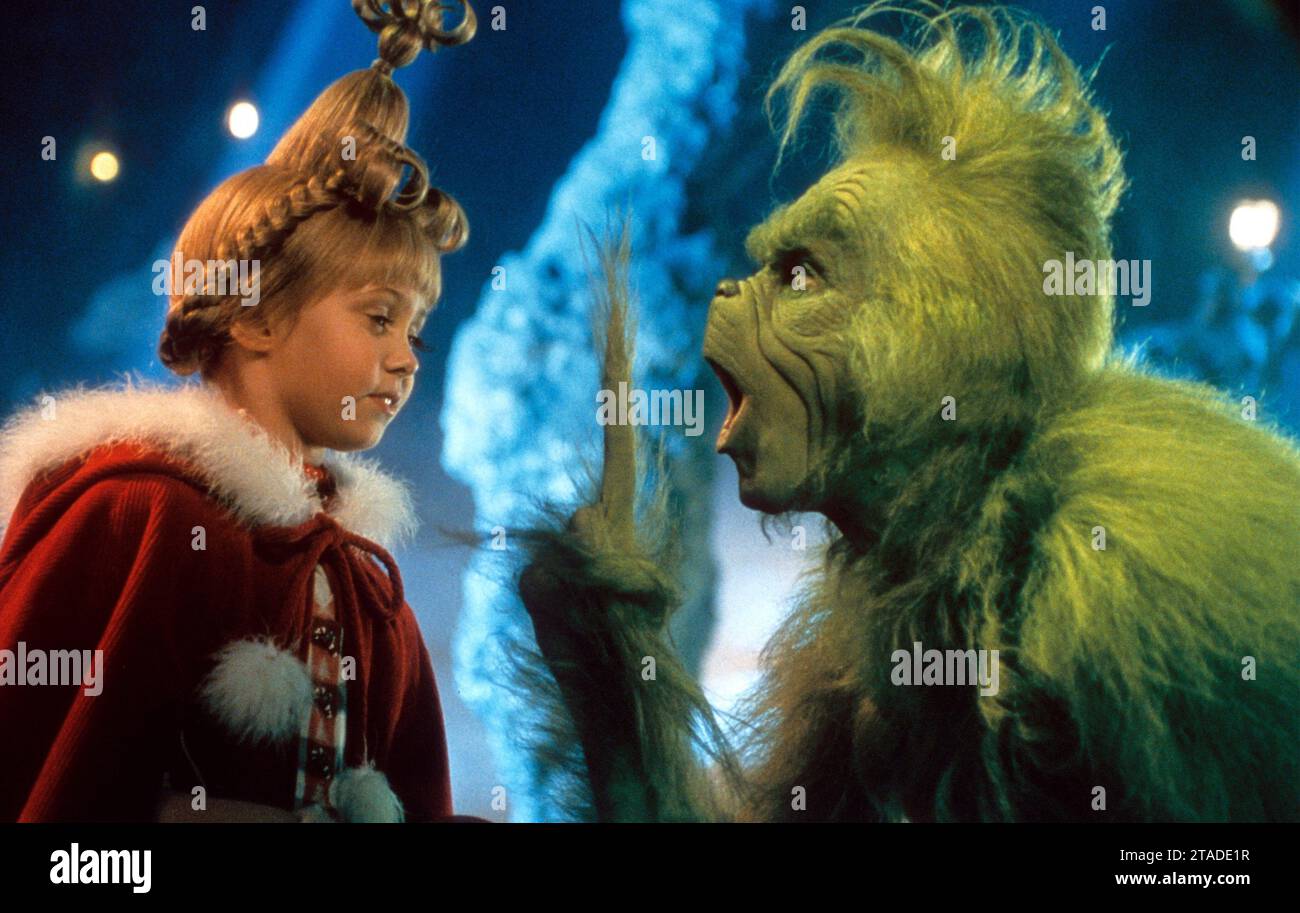 How The Grinch Stole Christmas Taylor Momsen & Jim Carrey Stock Photo ...