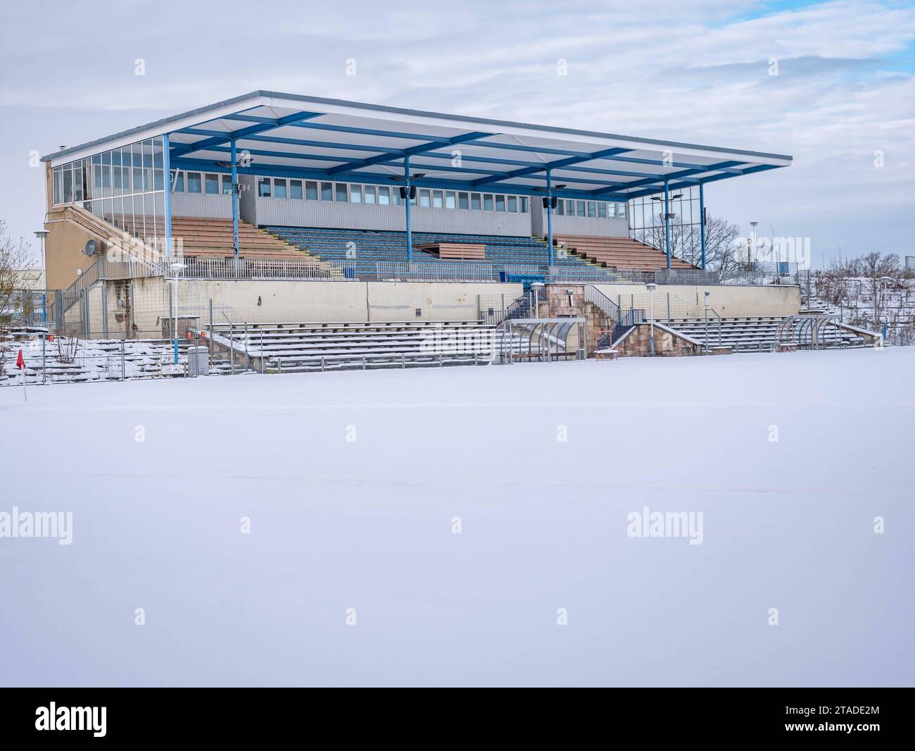 Chemnitz, Deutschland November 2023: Im Bild: Verschneites ...