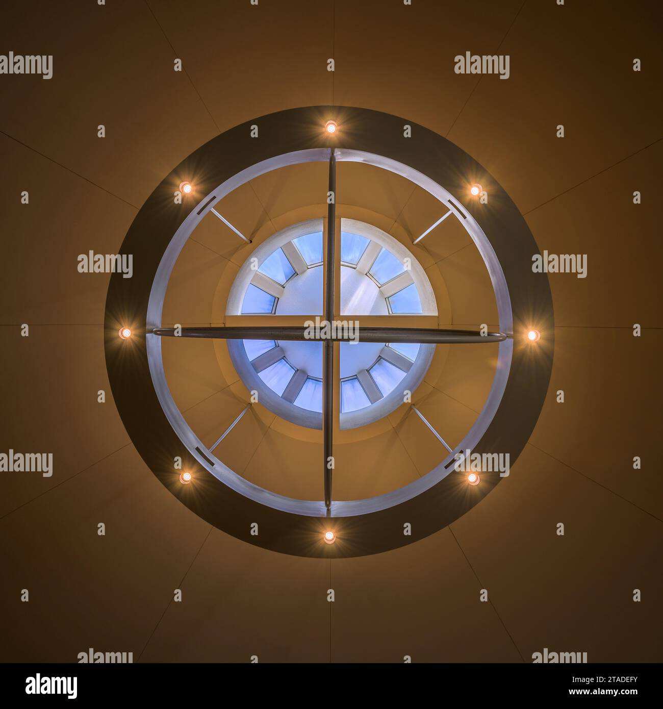 Ceiling and skylight of the modern St Peter's Lutheran Church at 719 ...