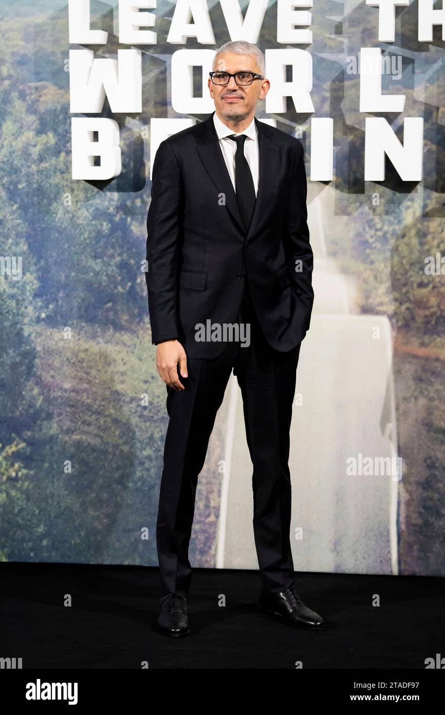Director Sam Esmail poses for photographers upon arrival at the ...