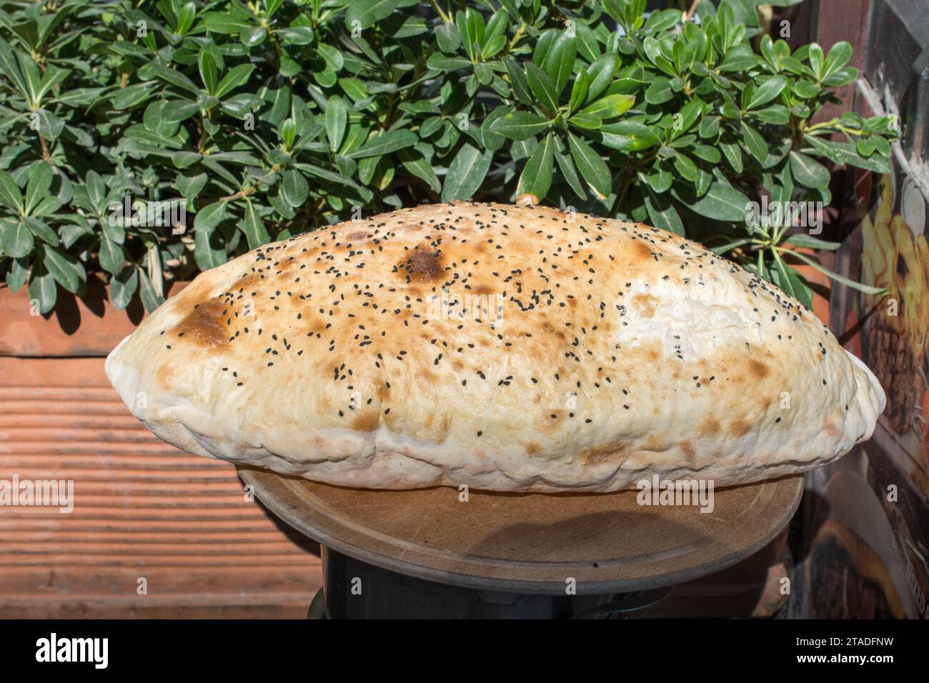 Traditional Turkish style made bread loaf Stock Photo - Alamy