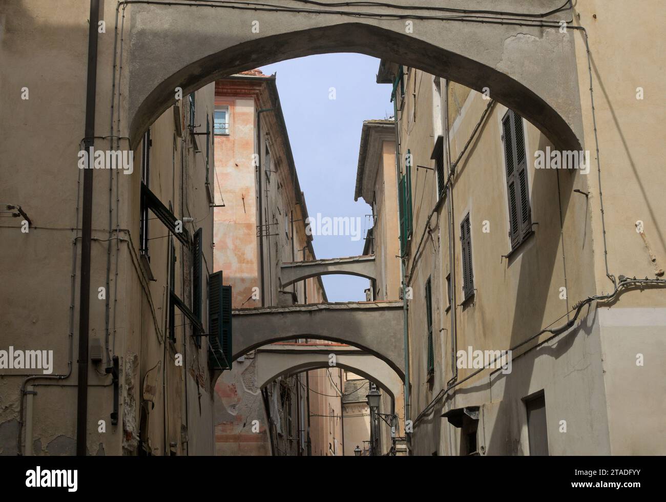 the medieval village of Finalborgo, Liguria, Italy Stock Photo - Alamy