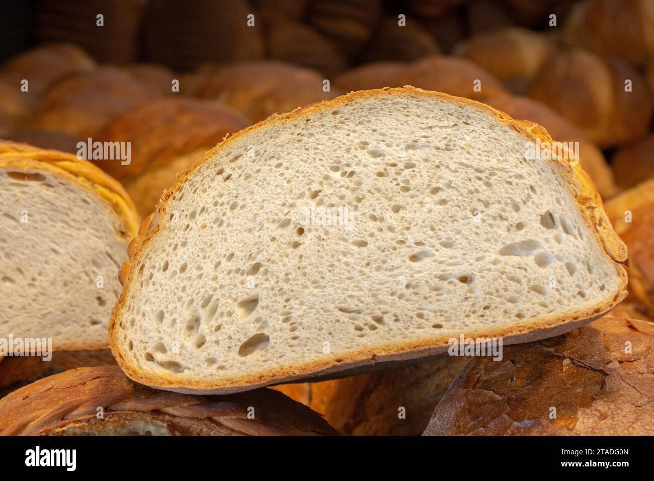 Traditional Turkish style made bread loaf Stock Photo - Alamy