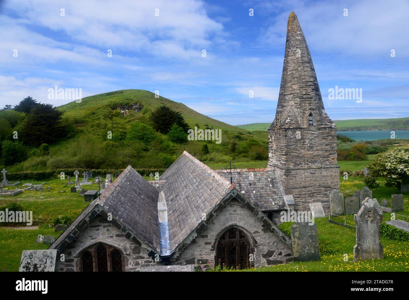 St Enodoc Church Trebetherick in the Parish of St Minver amongst the ...