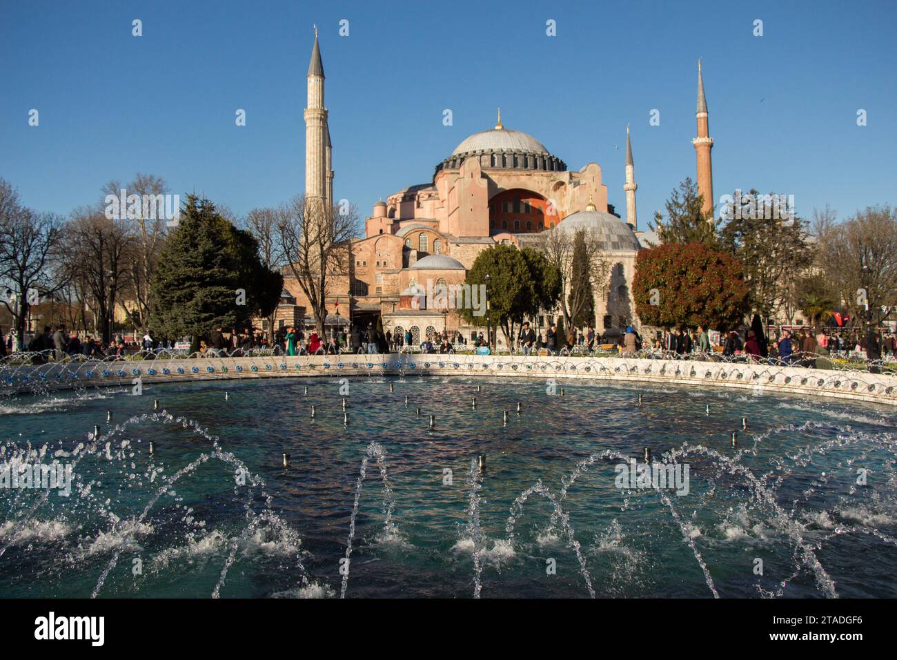 Hagia Sophia in Istanbul, the world famous monument of Byzantine ...