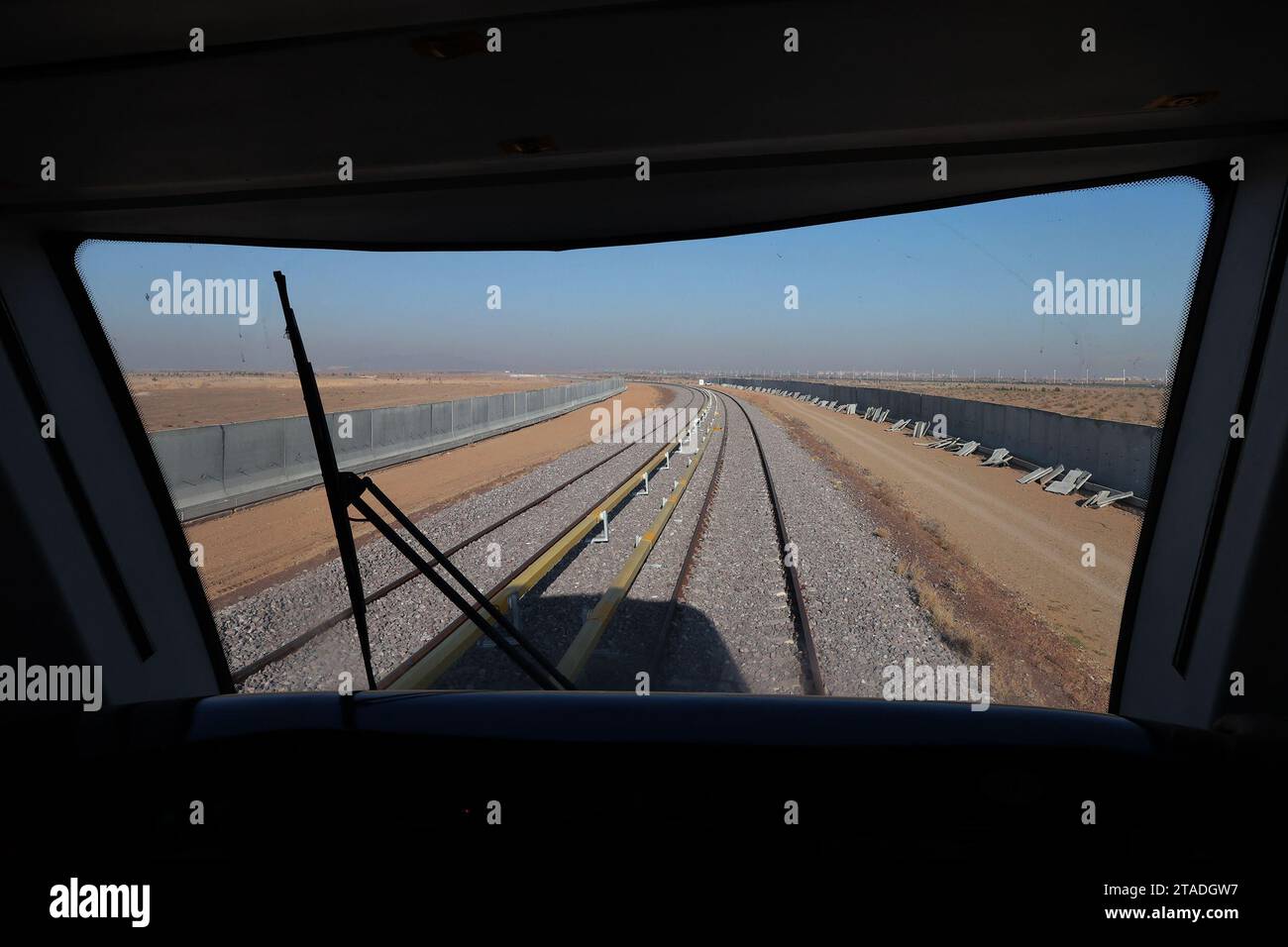 Parand, Tehran, Iran. 30th Nov, 2023. A view of the railway during the ...