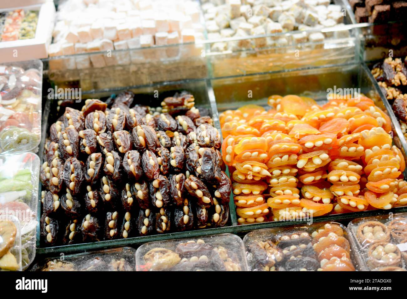 Different kinds of Turkish delights Stock Photo - Alamy