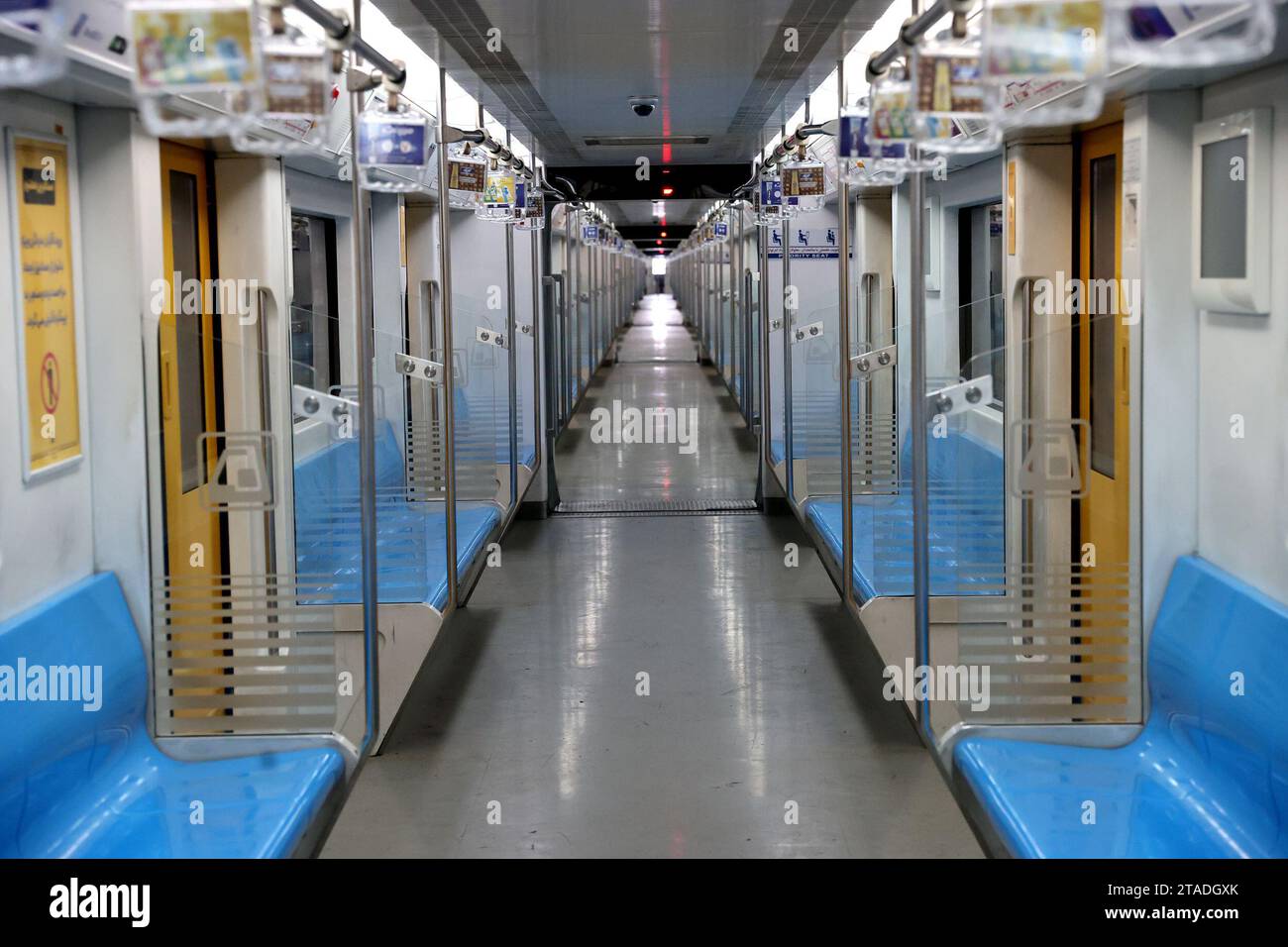 Parand, Tehran, Iran. 30th Nov, 2023. An interior view of a metro ...