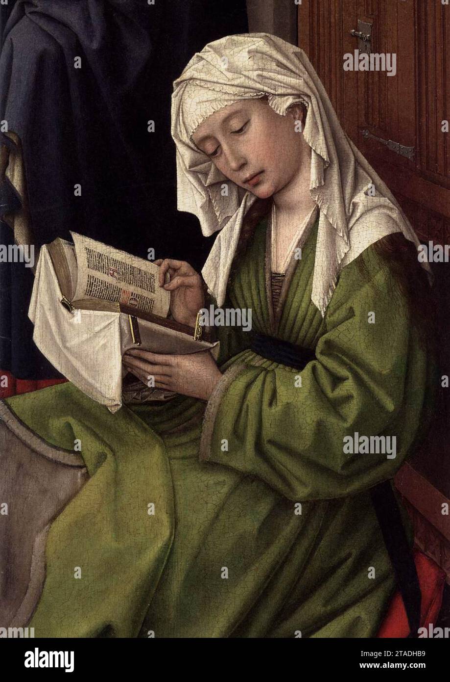 The Magdalene Reading (detail) c. 1445 by Rogier Van Der Weyden Stock Photo - Alamy