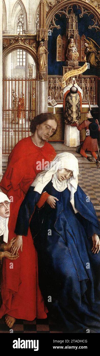 Seven Sacraments Altarpiece (detail) 1445-50 by Rogier Van Der Weyden Stock Photo - Alamy