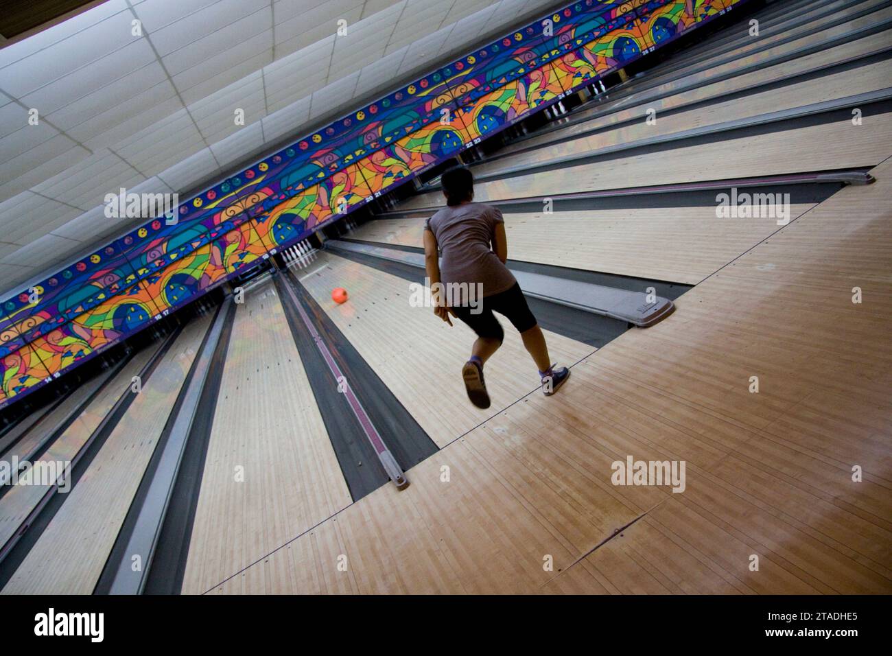 Having some entertainment in Bowling star, Hanoi. Ten-pin bowling (more ...