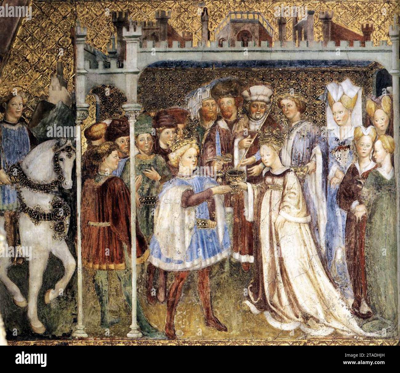 Theodolinda Cycle (scene No. 10) 1430-47 by Franceschino Zavattari ...