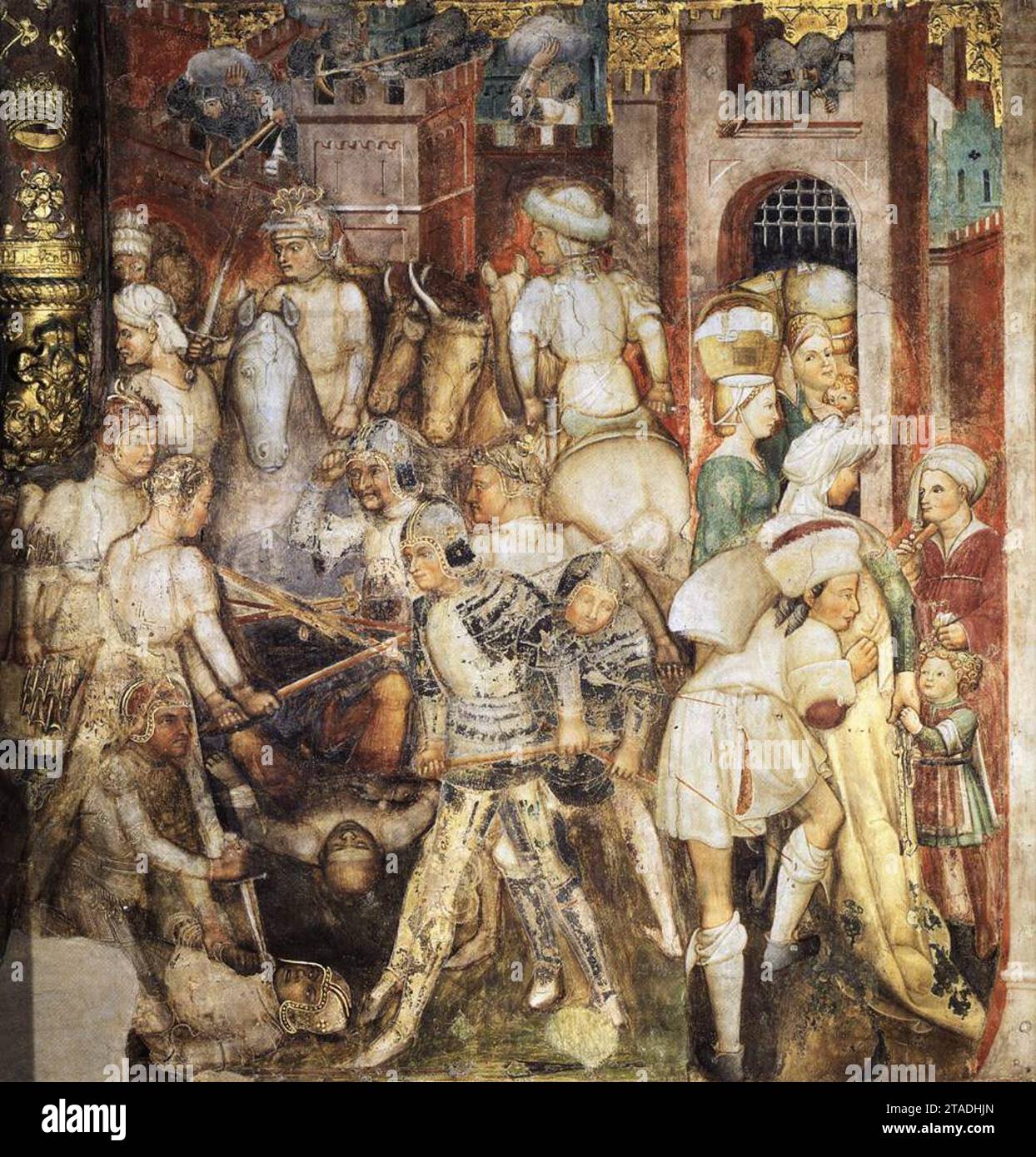 Theodolinda Cycle (scene No. 13) 1430-47 by Franceschino Zavattari ...