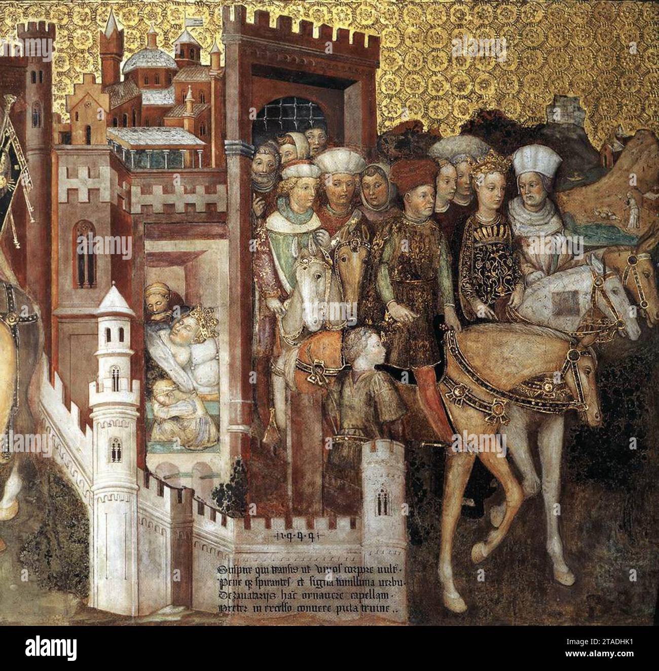 Theodolinda Cycle (scene No. 32, detail) 1430-47 by Franceschino ...