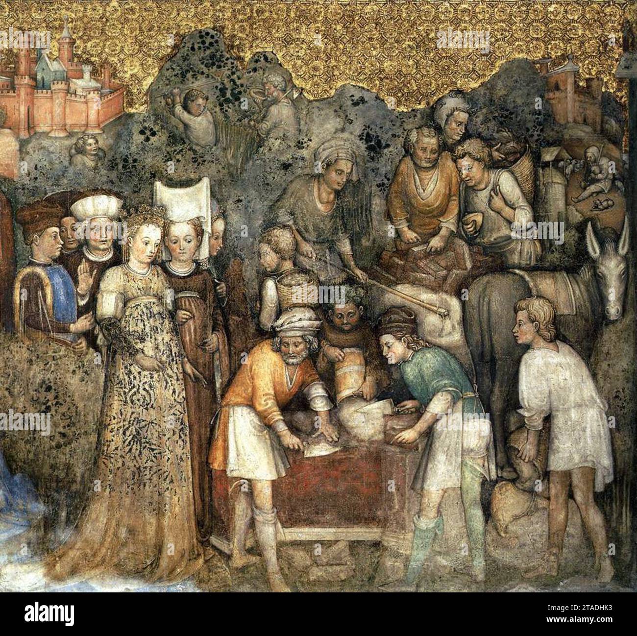 Theodolinda Cycle (scene No. 34) 1430-47 by Franceschino Zavattari ...