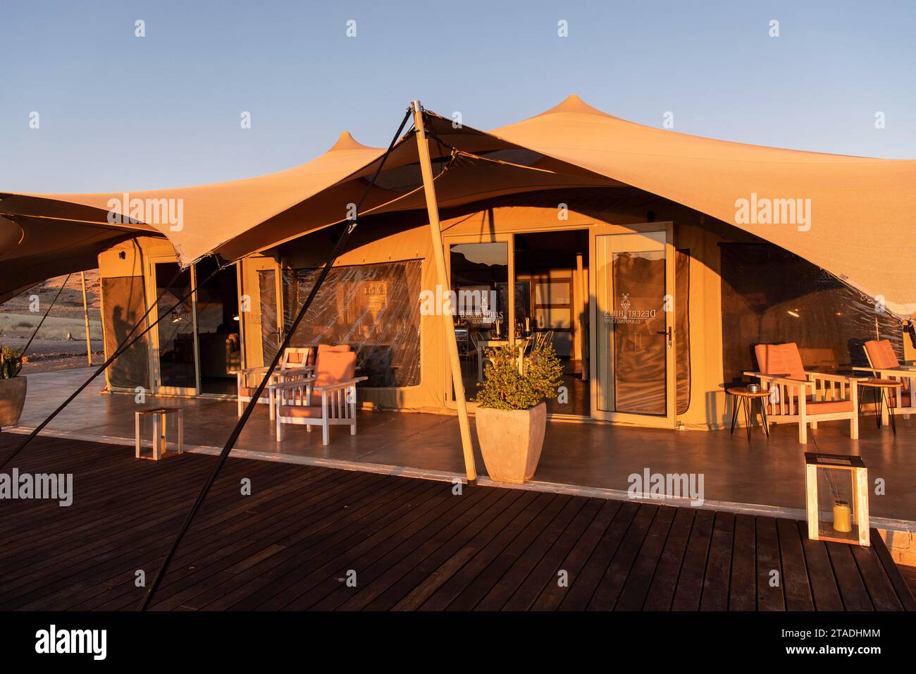 Desert Hills tented camp, Namib Desert, Namibia Stock Photo - Alamy