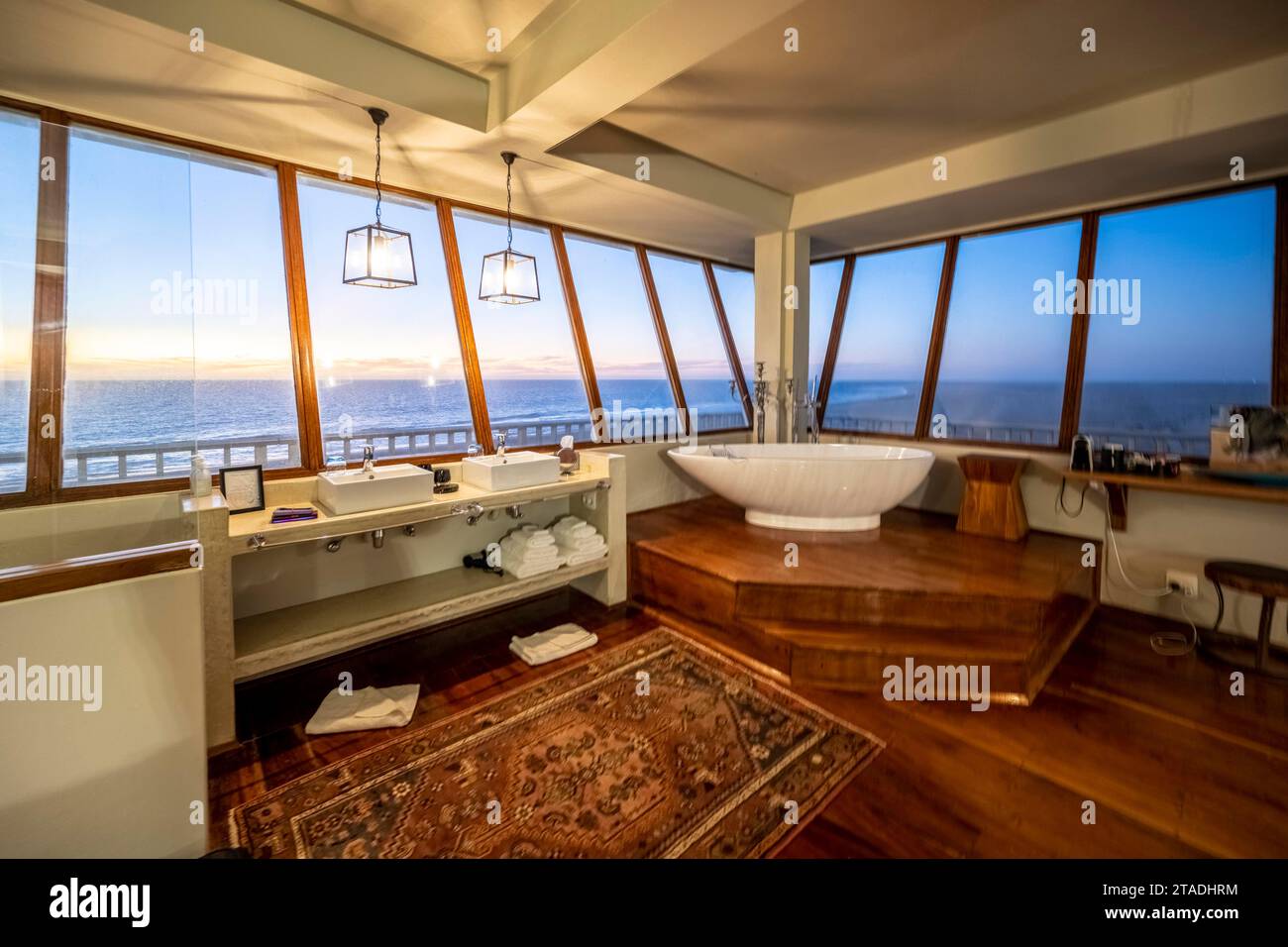 Suite in the lighthouse keeper's house, Pelican Point lighthouse, lodge ...