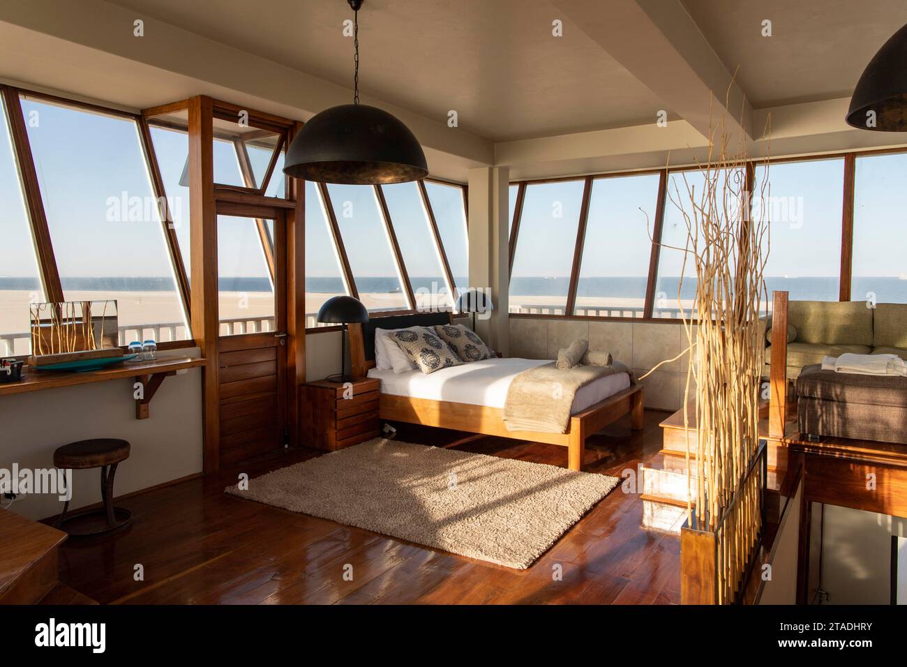 Suite in the lighthouse keeper's house, Pelican Point lighthouse, lodge ...